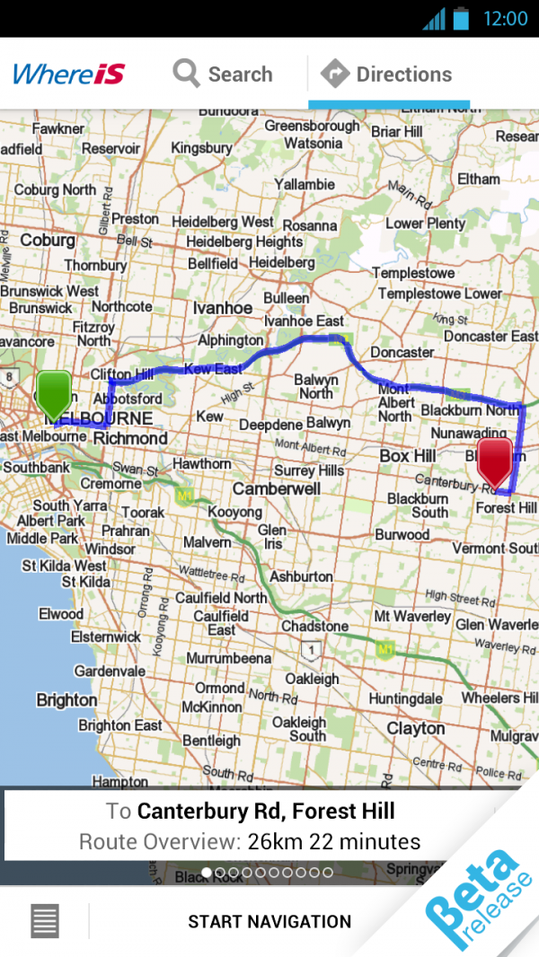 Whereis® Android App (Celebrity Voices) - 2013 Mobile Awards