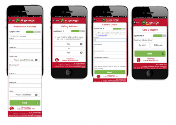 St.George Banking Group Account Opening via Mobile - 2012 Mobile Awards