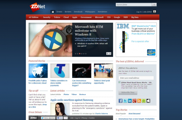 ZDNet.com goes global and mobile - 2012 Mobile Awards