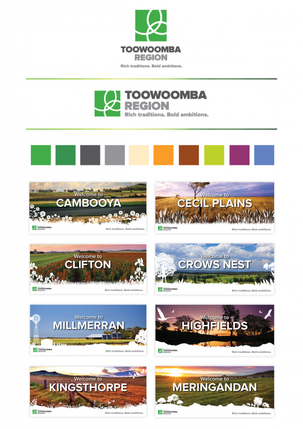 Toowoomba Region Rebrand - Silver Winner - 2016 GOV Design Awards