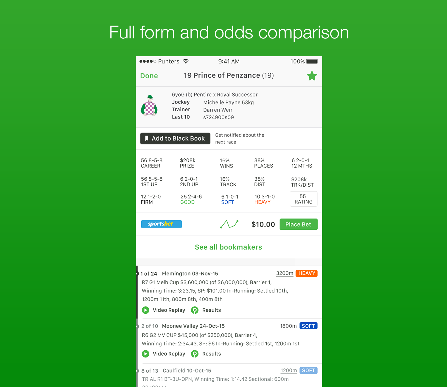 Punters - Horse Racing & Form Guide App