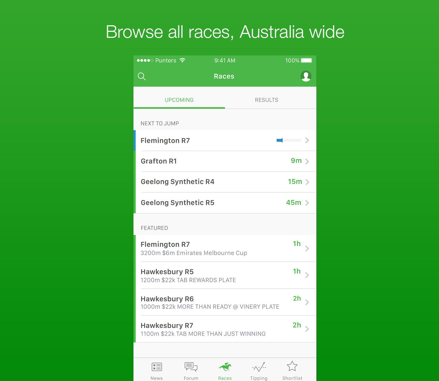Punters - Horse Racing & Form Guide App