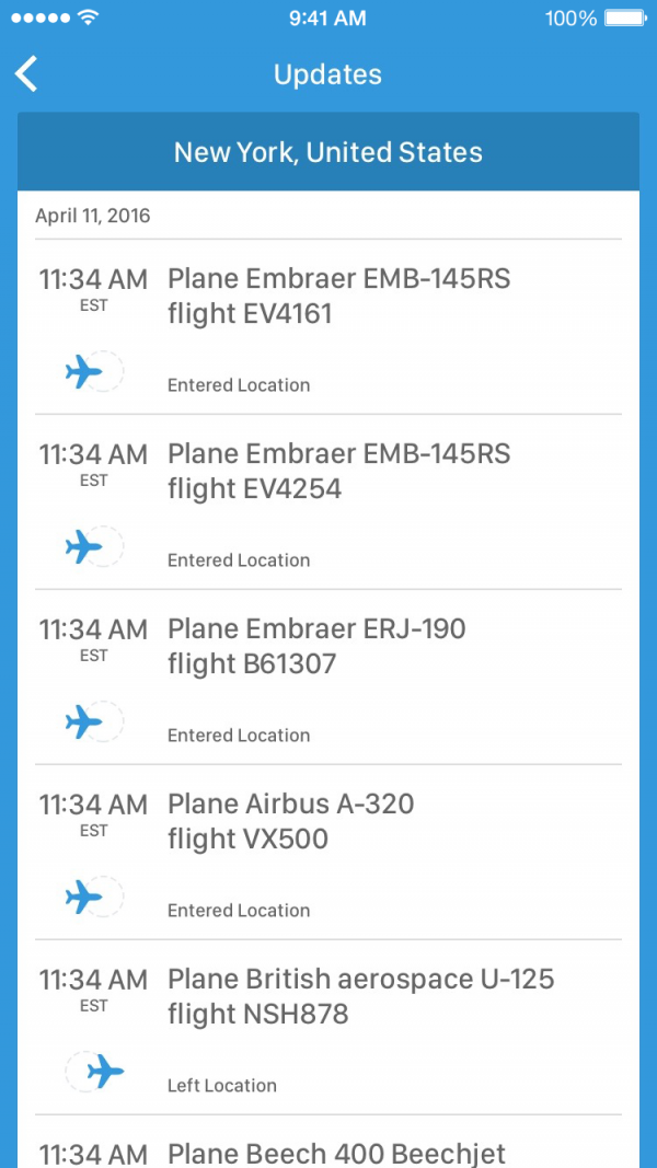 Apalon Planes Live - Silver Winner - 2016 [app] design awards