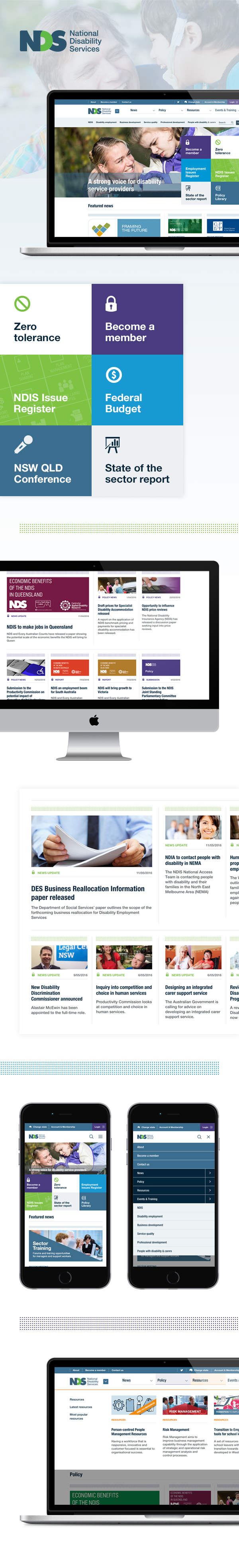 National Disability Services - Responsive Design / Information ...