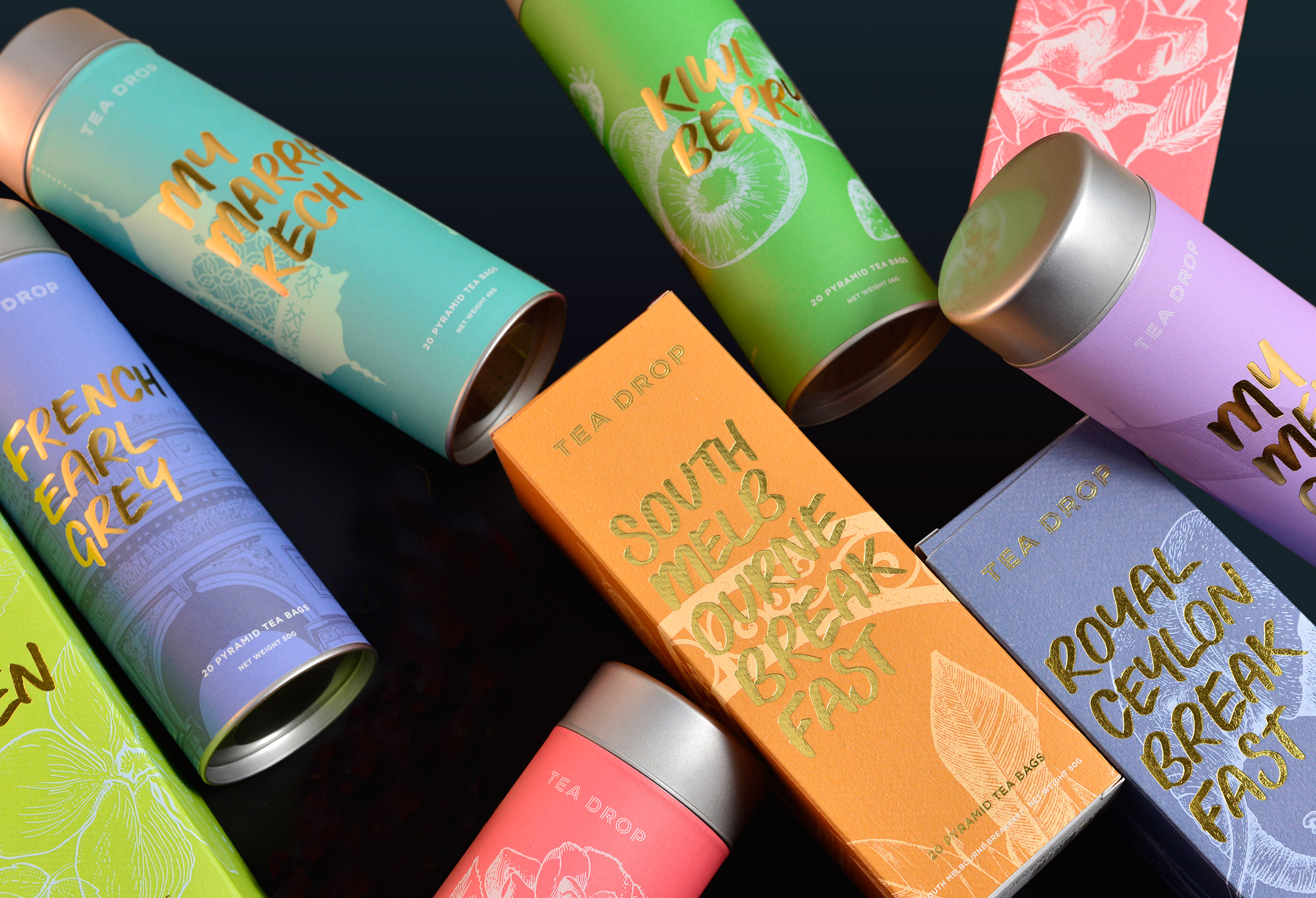 Tea Drop Campaign Packaging