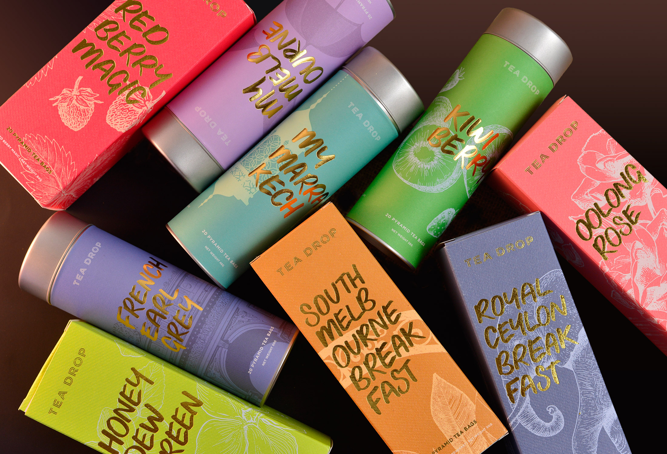 Tea Drop Campaign Packaging