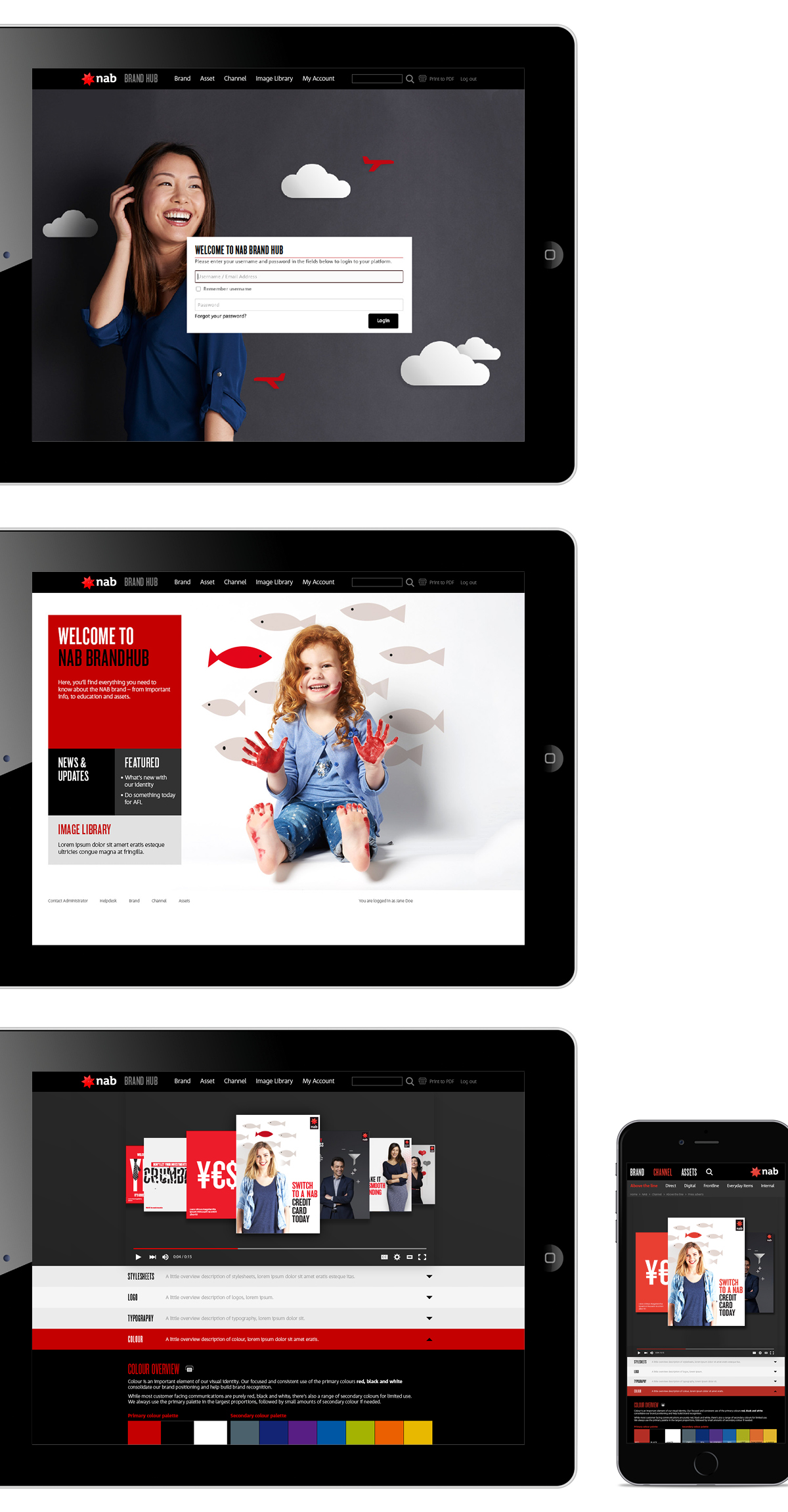 NAB brand identity evolution - Gold Winner - 2016 Melbourne Design Awards