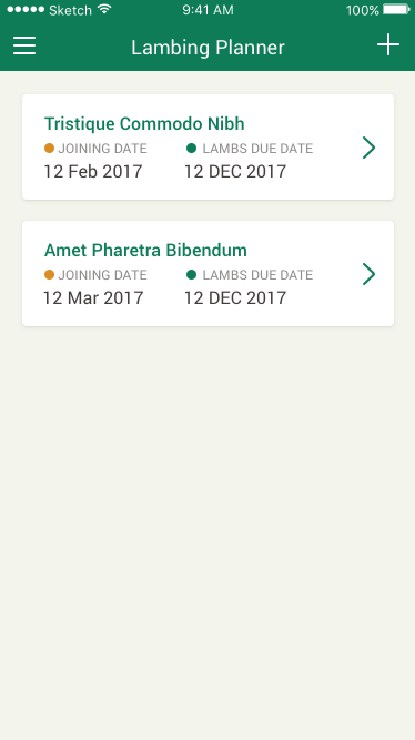 Lambing Planner
