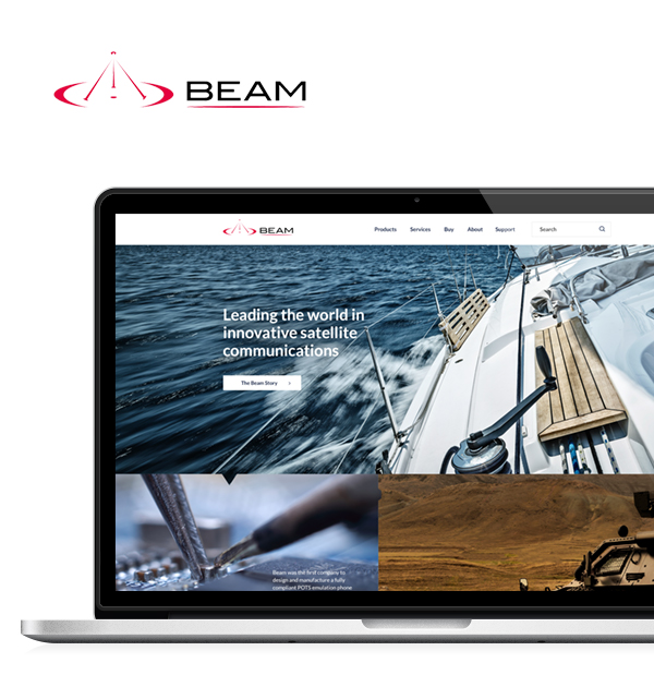 Beam Communications website - Silver Winner - 2017 Melbourne Design Awards