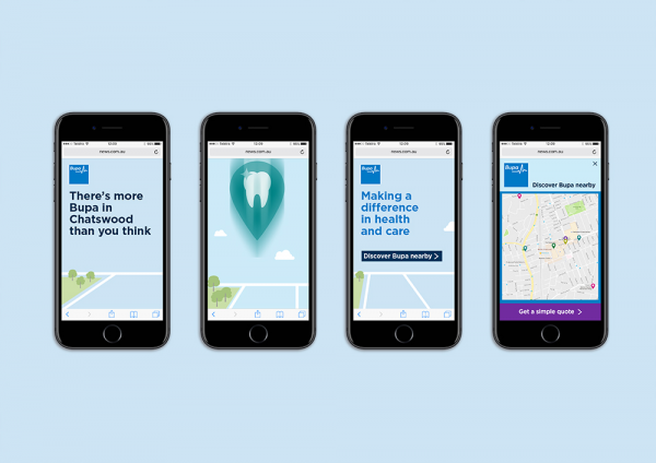 Bupa Catchment campaign - Silver Winner - 2018 Melbourne Design Awards