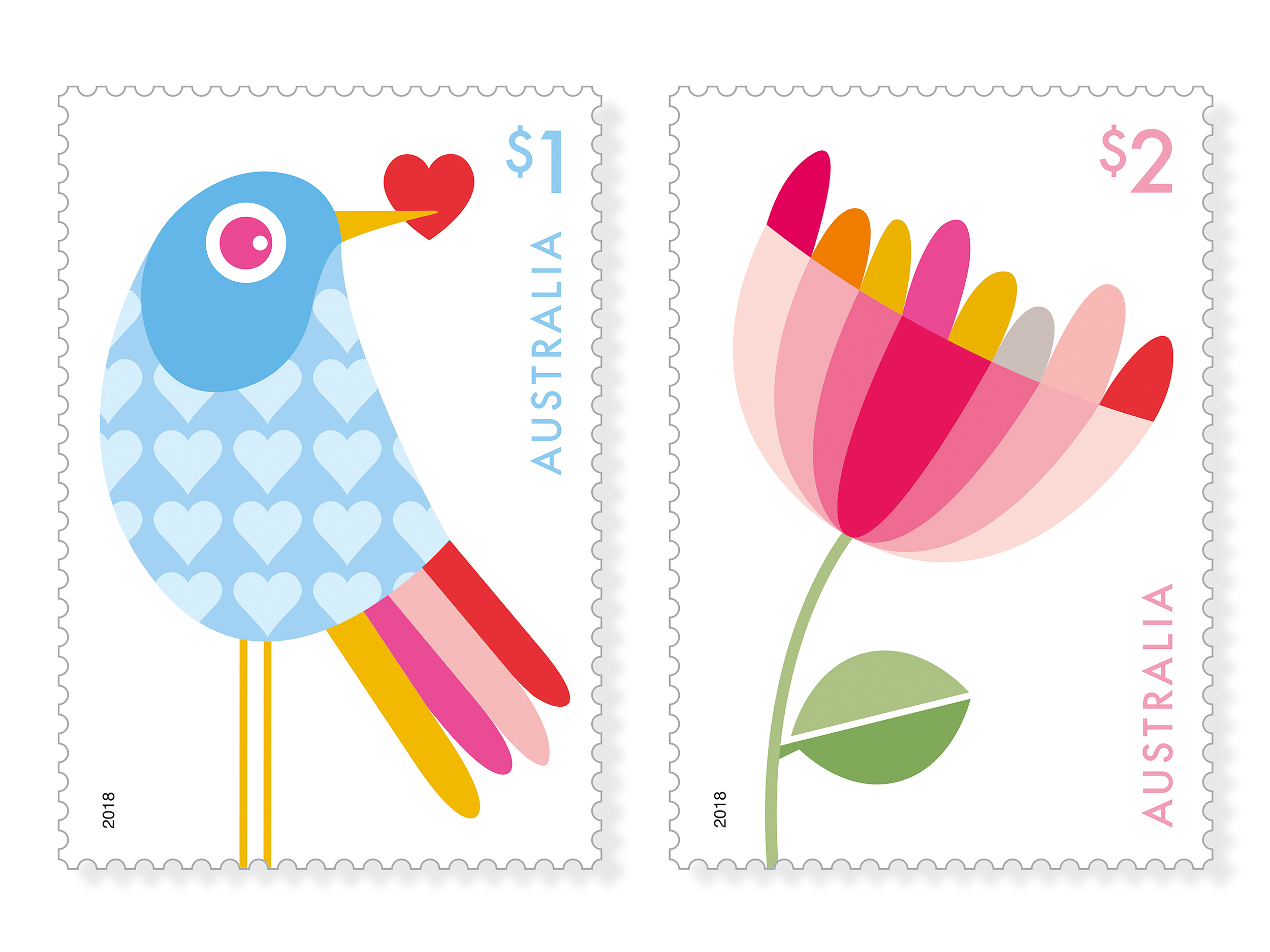 'With Love' Postage Stamp Series - 2018 Melbourne Design Awards