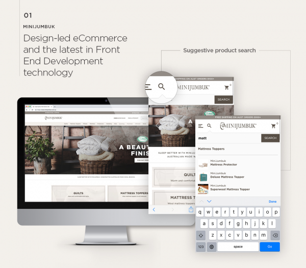 MiniJumbuk eCommerce Website - Silver Winner - 2019 Melbourne Design Awards