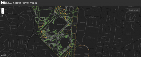Melbourne Urban Forest Visual - Gold Winner - 2019 GOV Design Awards