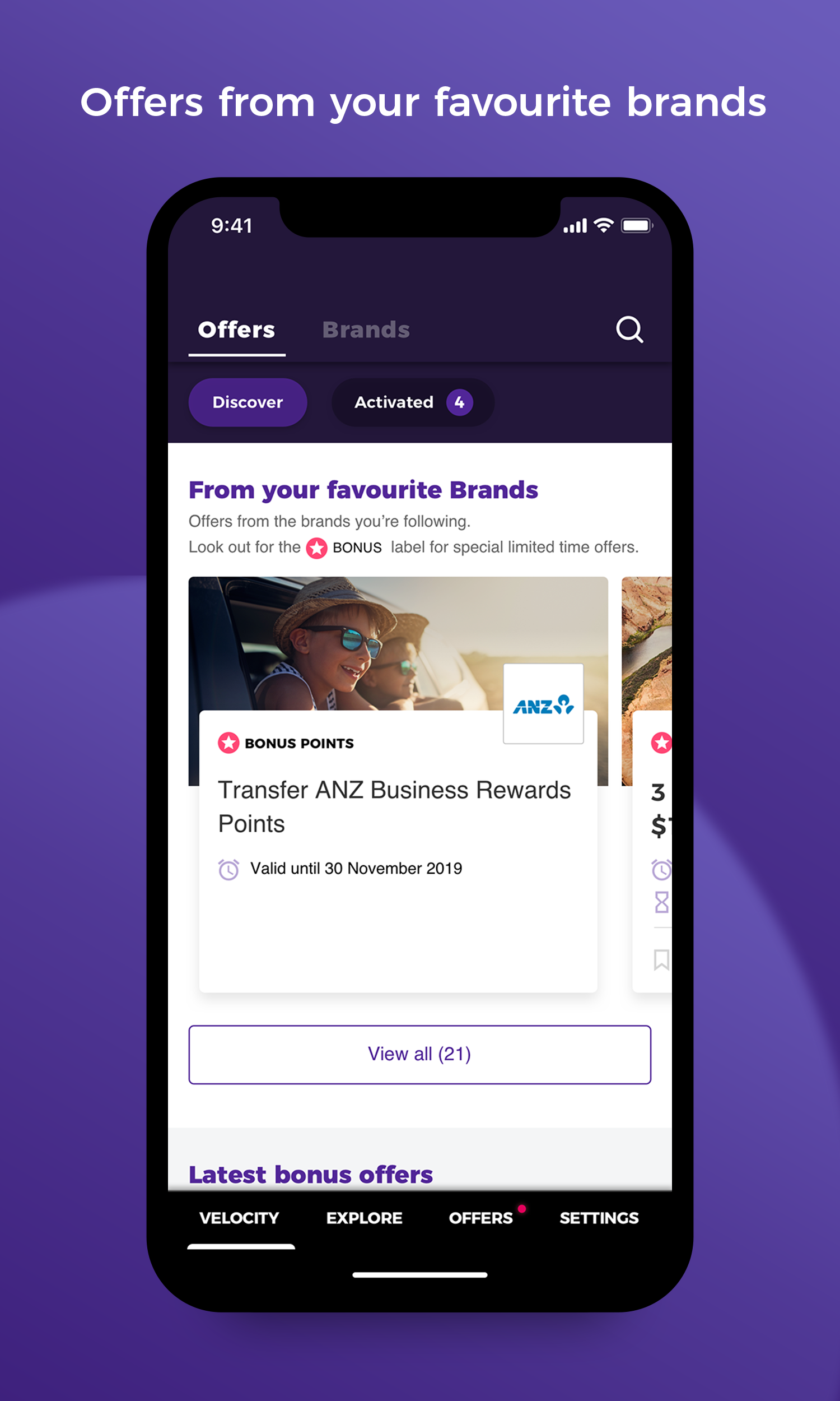 Velocity Frequent Flyer App – Offers & eStore