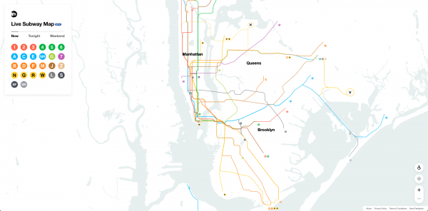 Live Subway Map - Gold Winner - NEW YORK Design Awards 2020