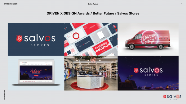 Salvos Change For Tomorrow - Gold Winner - SYDNEY Design Awards 2021