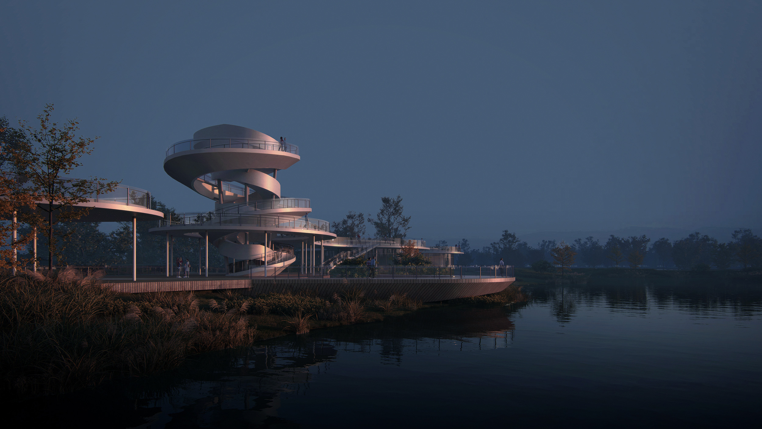 Lujiatan Wetland Park Service Center - Gold Winner - LONDON Design ...