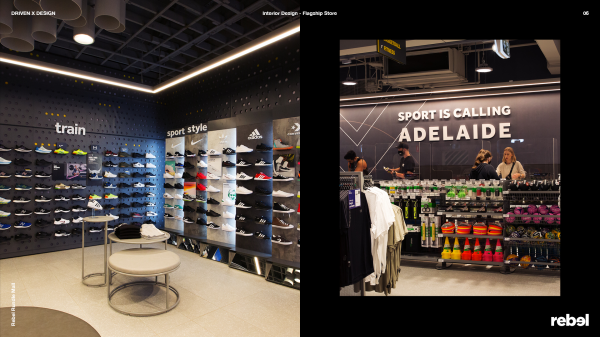 Rebel - Rundle Mall - Silver Winner - SYDNEY Design Awards 2022