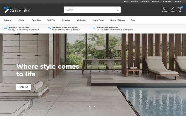 ColorTile Website - Silver Winner - AUSTRALIAN Design Awards 2023
