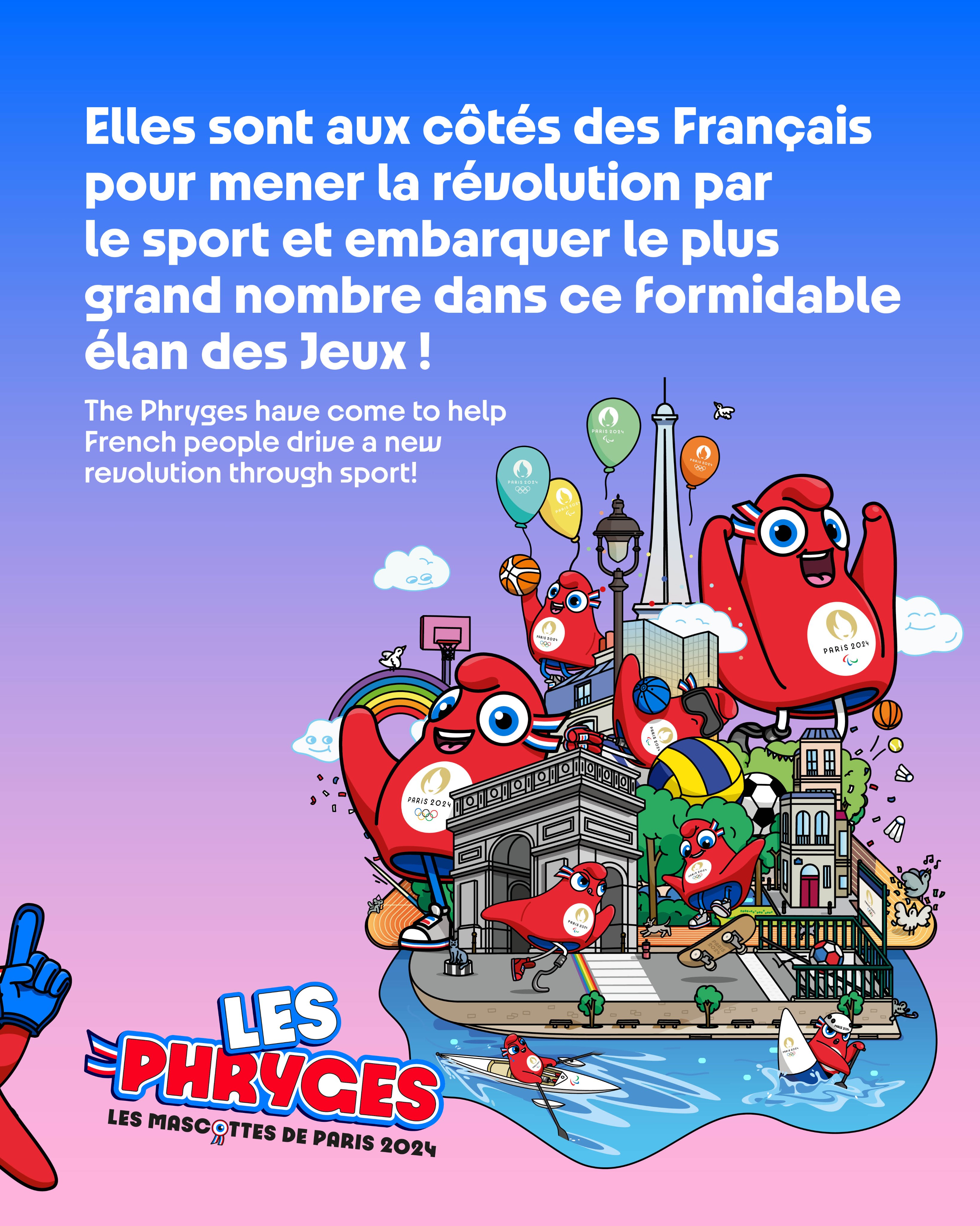 Les Phryges - Les Mascottes de Paris 2024 - LONDON Design Awards 2022