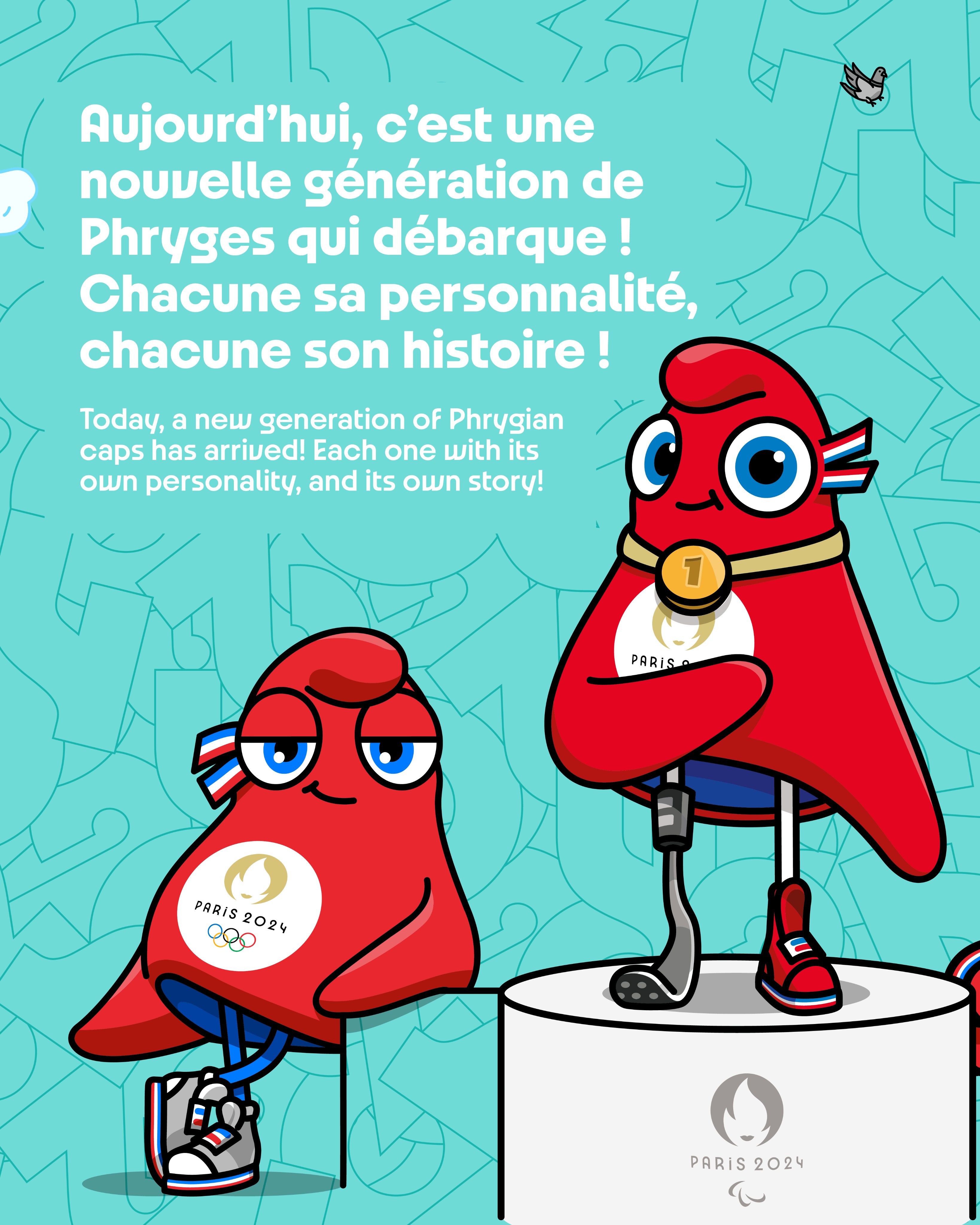 Les Phryges - Les Mascottes de Paris 2024