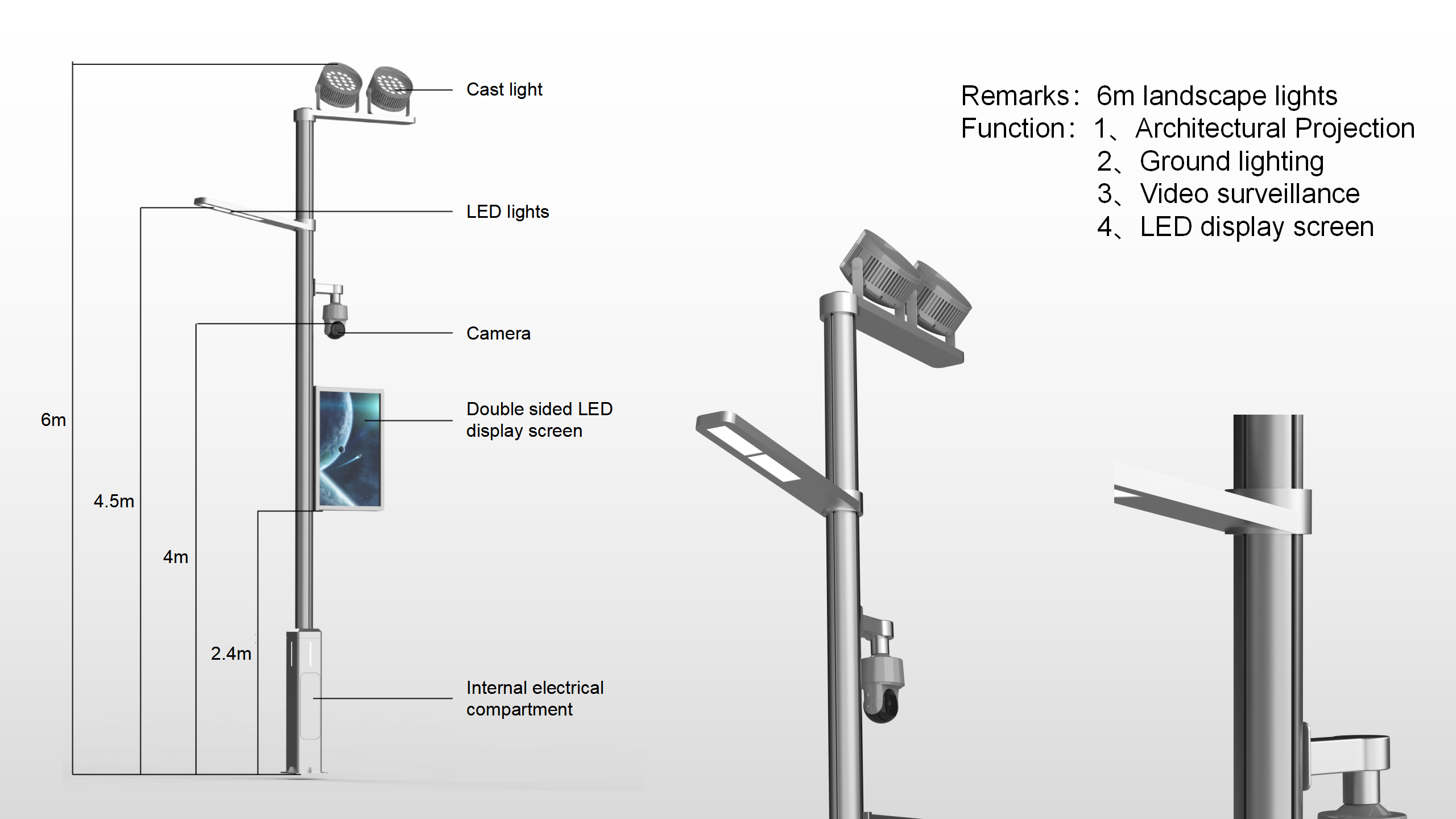 The lighting for Dragonfly Parking Building