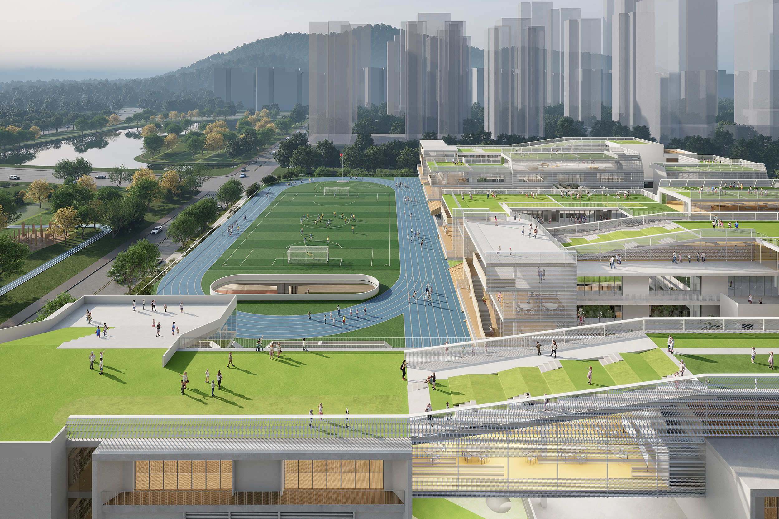 Bay Area Oasis, Sky Academy—Shenzhen Mawan Unit 19 School with 9-Year ...