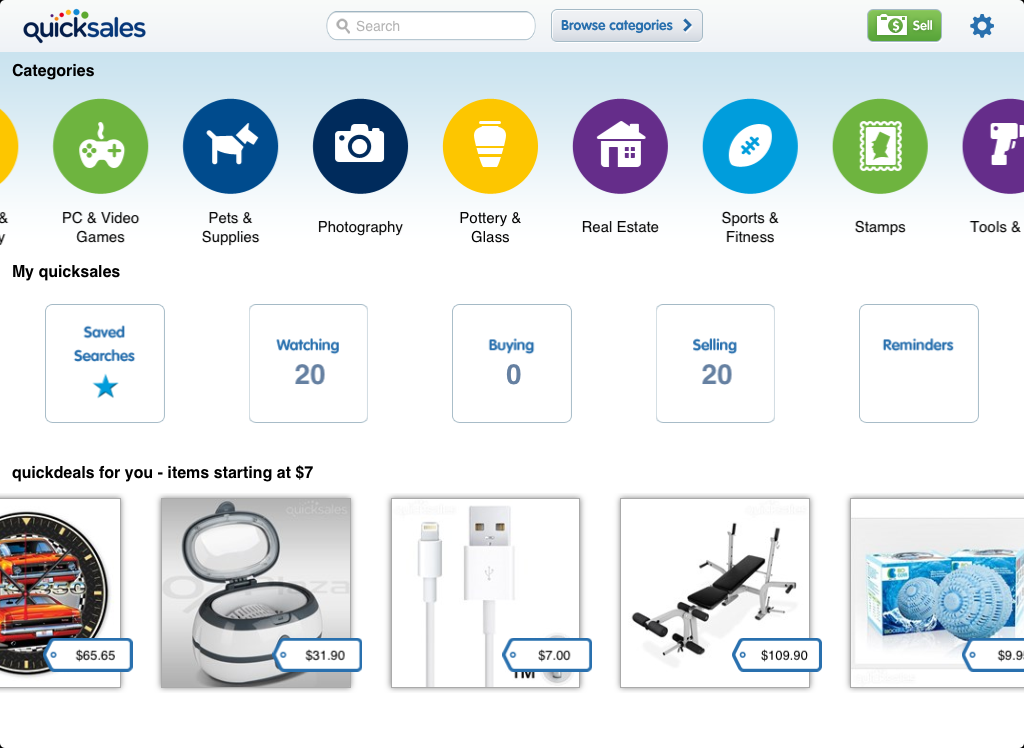 quicksales.com.au iOS app