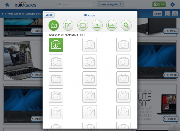 quicksales.com.au iOS app - Finalist - BETTER FUTURE