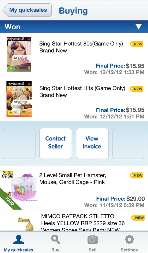 quicksales.com.au iOS app - Finalist - BETTER FUTURE