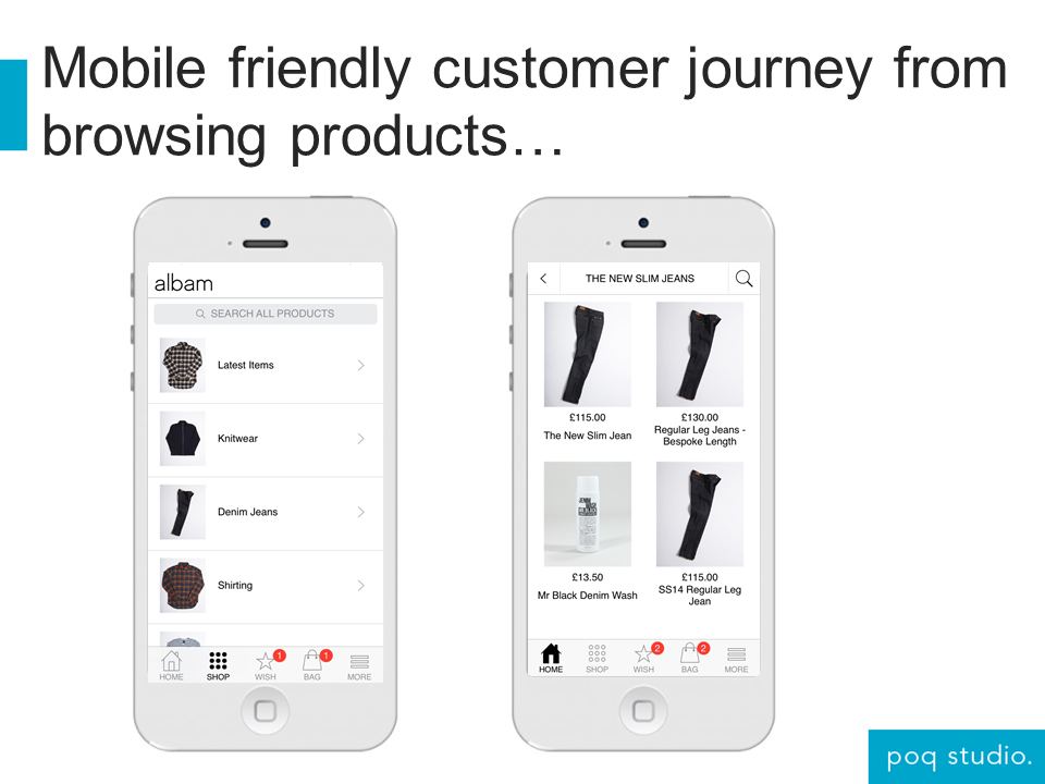 Albam Clothing - Mobile App solution