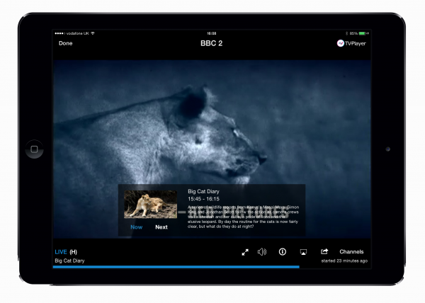 TVPlayer - Finalist - 2014 UK Mobile & App Design Awards