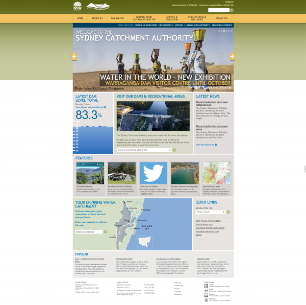 Understanding more about your water - Sydney Catchment Authority ...