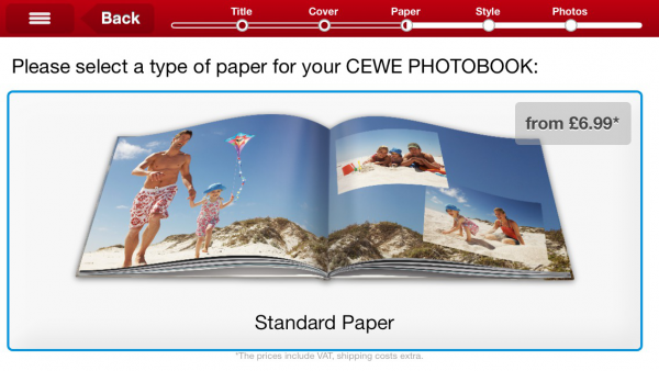 CEWE PHOTOBOOK app - Finalist - 2014 UK Mobile & App Design Awards