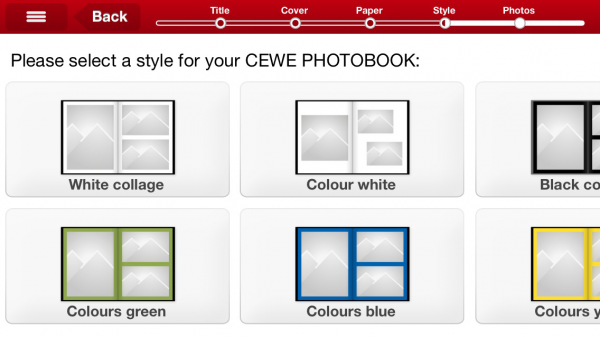 CEWE PHOTOBOOK app - Finalist - 2014 UK Mobile & App Design Awards