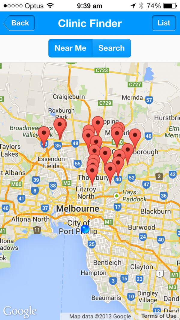 Northern Melbourne Medicare Local GP Finder - 2014 Australian Mobile ...