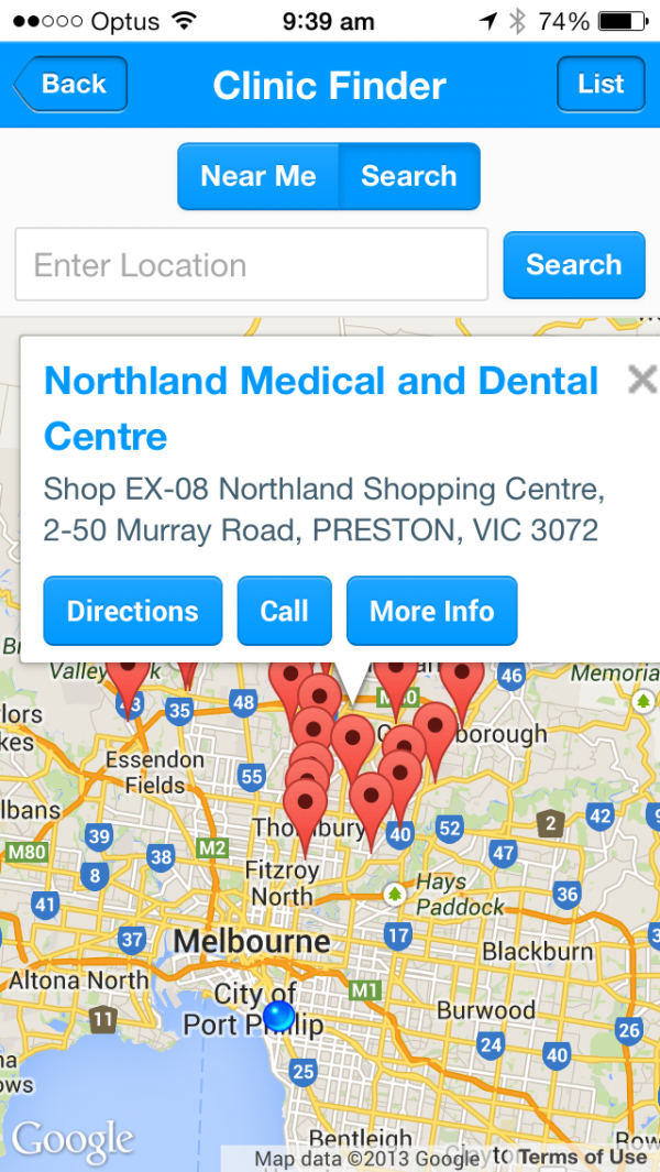 Northern Melbourne Medicare Local GP Finder - 2014 Australian Mobile ...