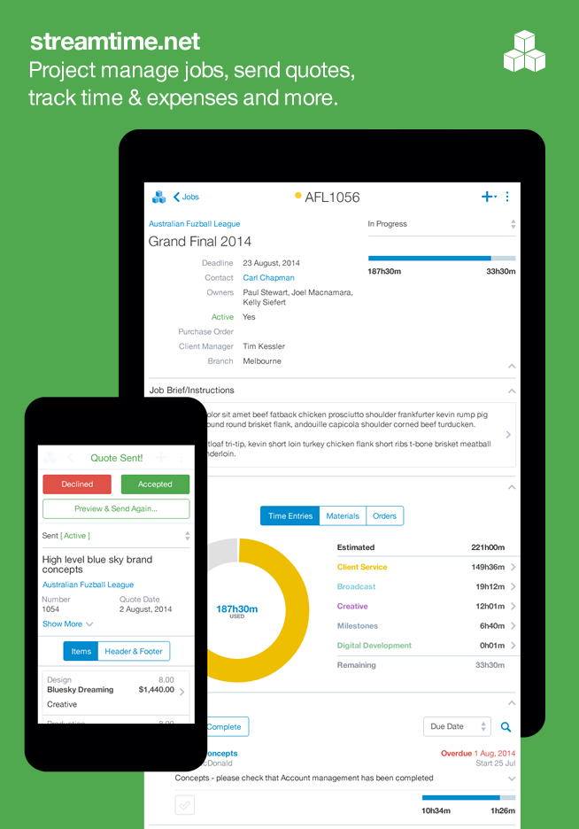 Streamtime - Online Studio Management Software for Creative Companies ...