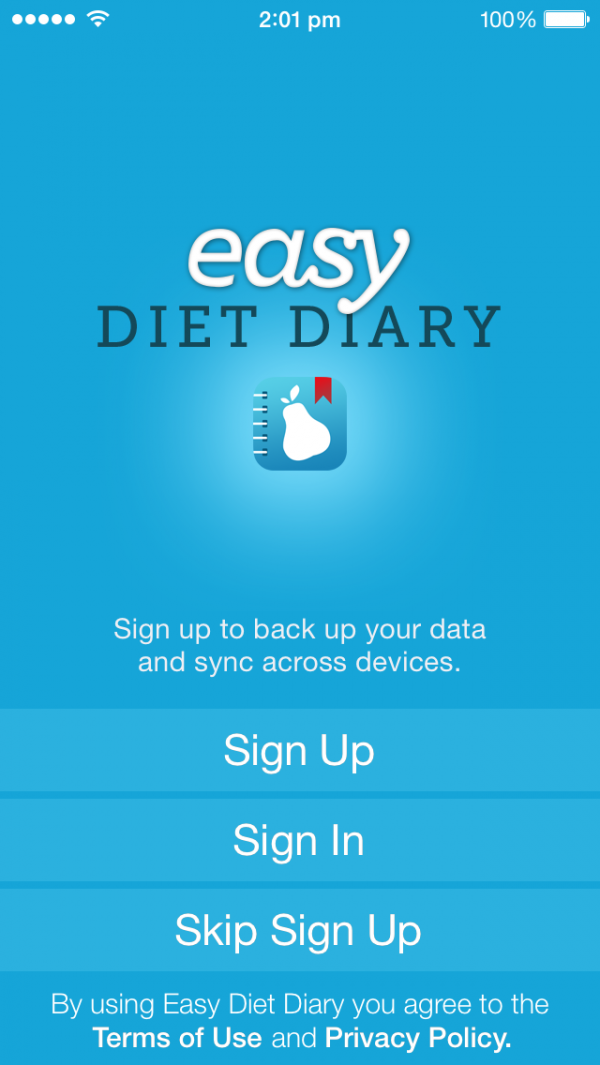 Easy Diet Diary Finalist 2014 Australian Mobile App Awards