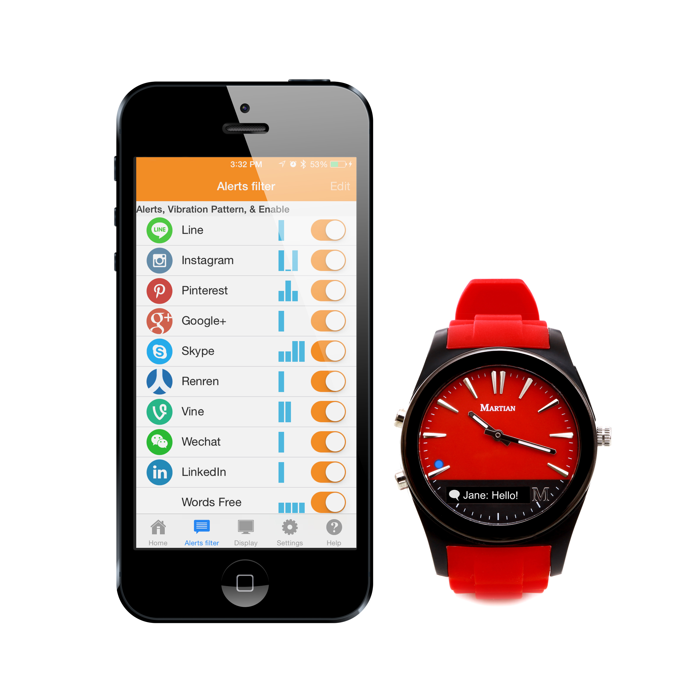 Martian Notifier Smartwatch
