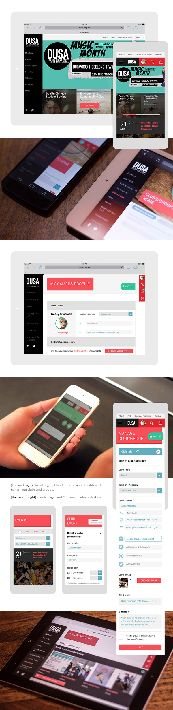 Deakin University Student Association Responsive Project