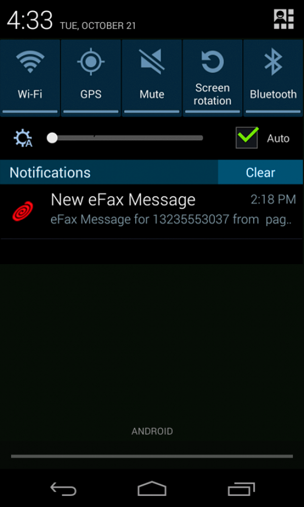 eFax - Gold Winner - 2014 US Mobile & App Design Awards