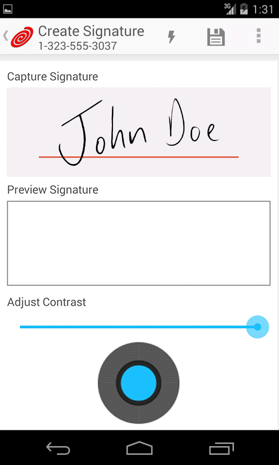 eFax - Gold Winner - 2014 US Mobile & App Design Awards