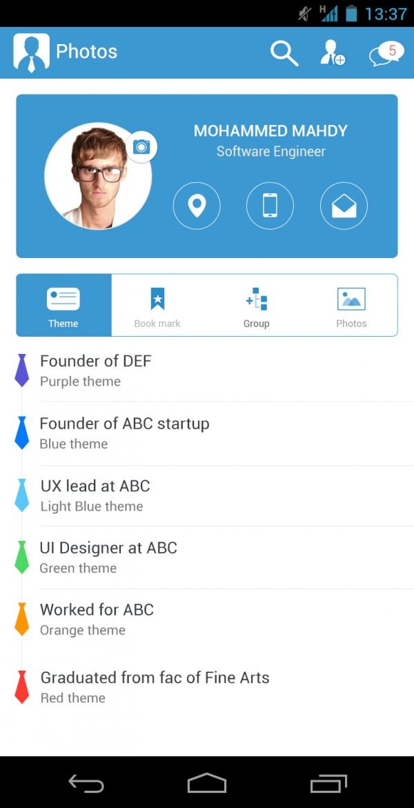 BlueCard App - 2014 US Mobile & App Design Awards