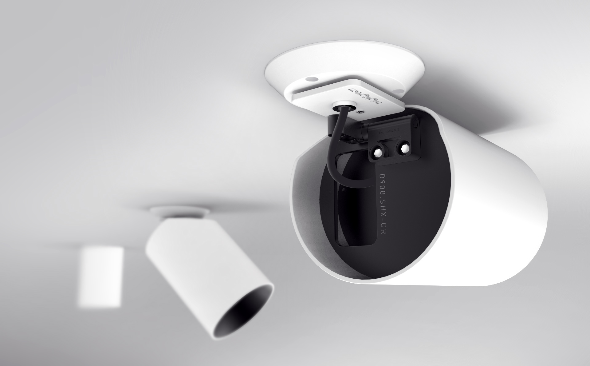 D900 SHX Curve surface-mounted downlight