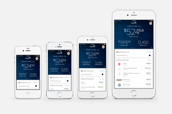 Capital One for iPhone - Silver Winner - 2015 [app] design awards USA