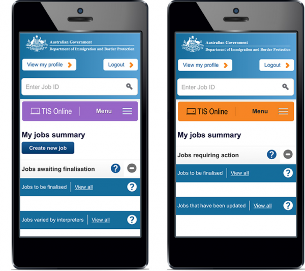 TIS Online - Gold Winner - 2016 GOV Design Awards