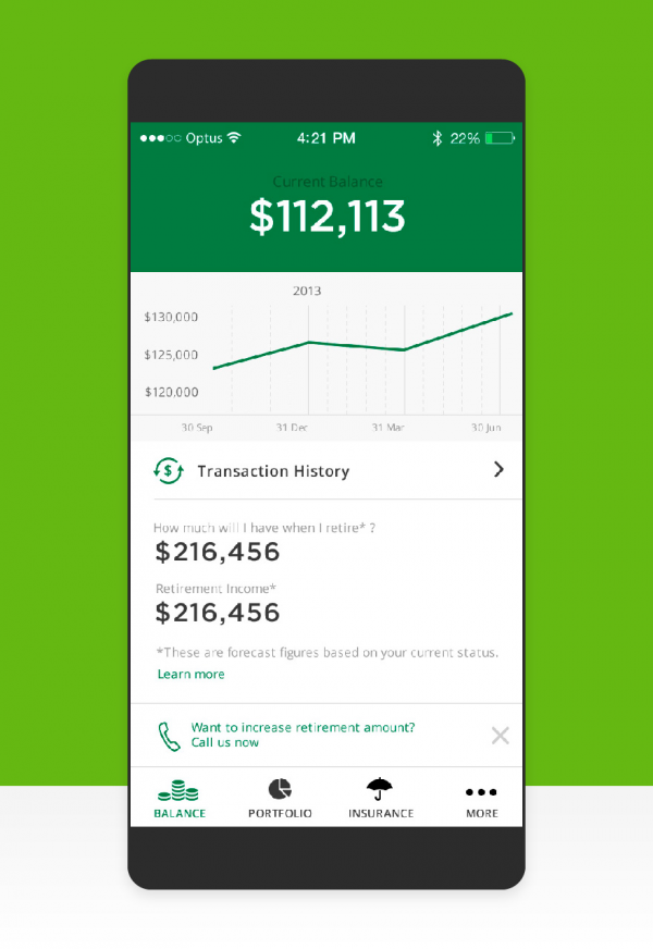 IOOF Super App - Silver Winner - 2015 [app] design awards AUS