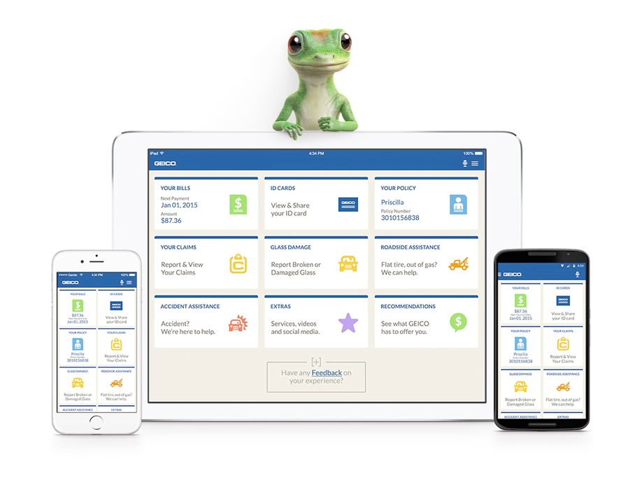 GEICO Mobile - Gold Winner - 2015 [app] design awards USA