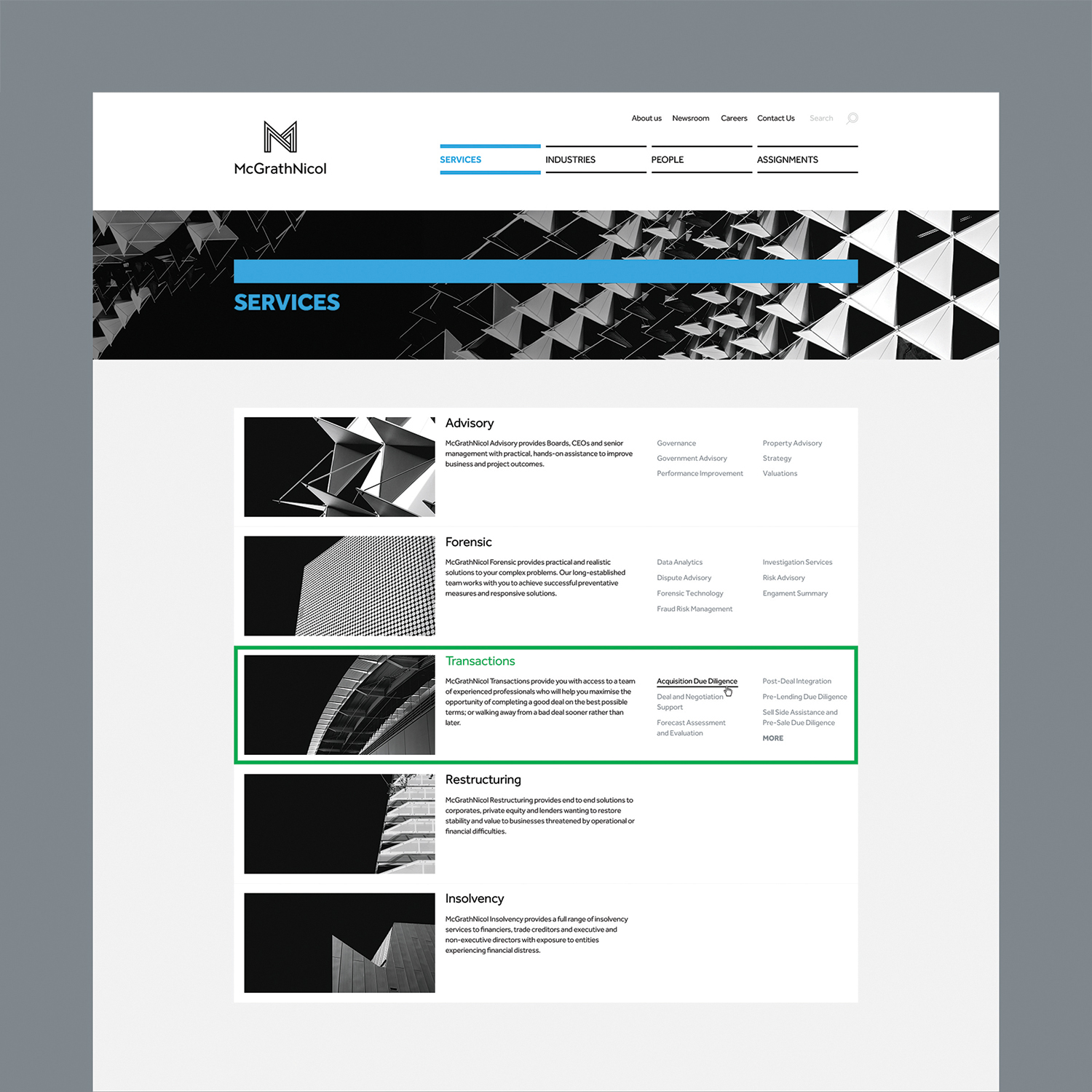 McGrathNicol Website